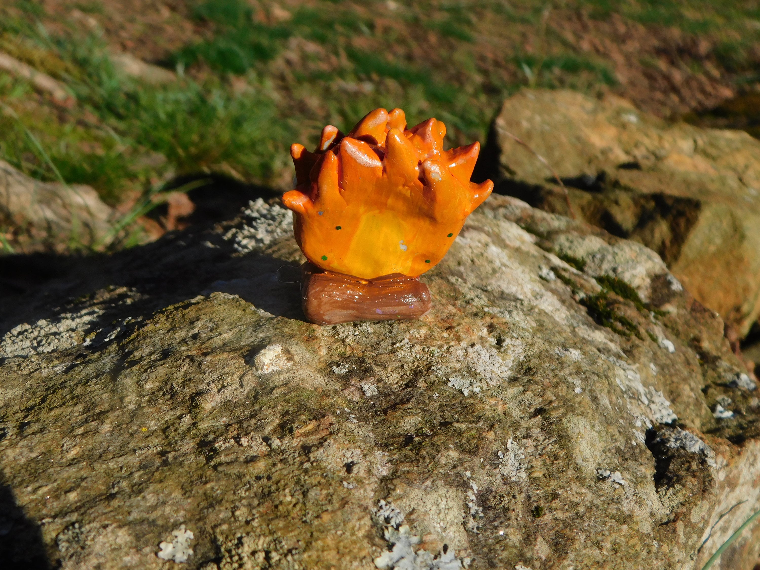 Calcifer Figure Howl's Moving Castle Studio Ghibli | Etsy