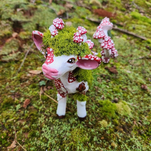 Mooshroom Cow Art Doll - Etsy