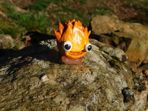 Calcifer Figure Howl's Moving Castle Studio Ghibli | Etsy