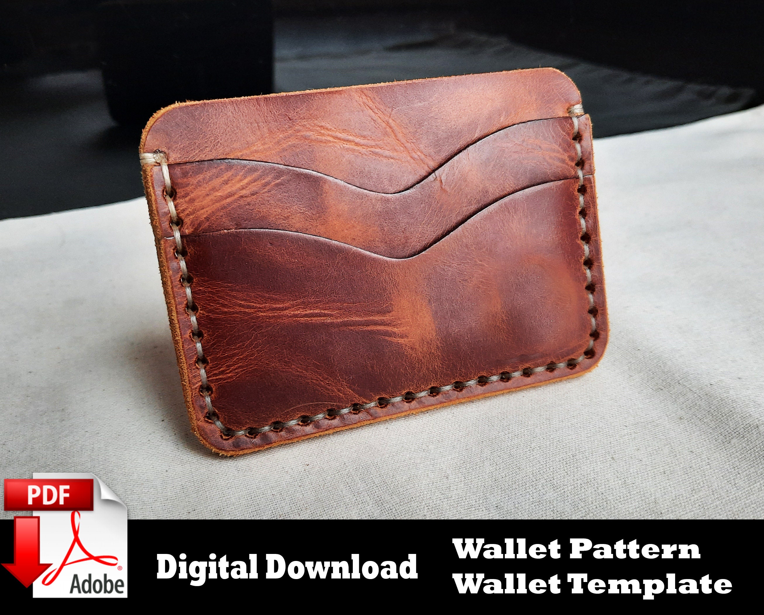 Card Holder Pattern Wallet Pattern PDF Leather Card Holder - Etsy