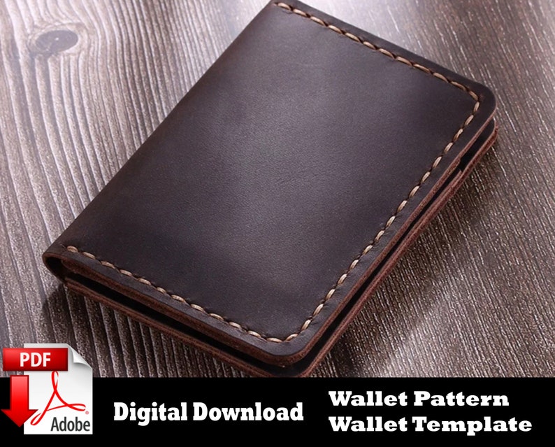Wallet Pattern PDF Leather Wallet PDF Bifold Wallet Pattern | Etsy