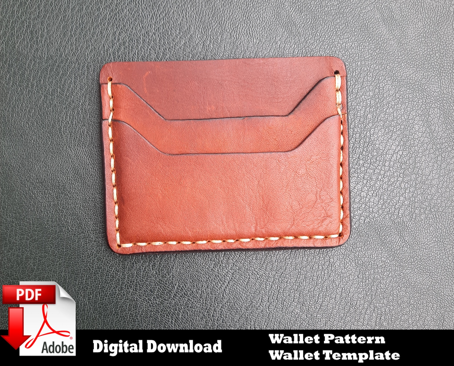 Card Holder Pattern, Wallet Pattern PDF, Leather Card Holder PDF ...