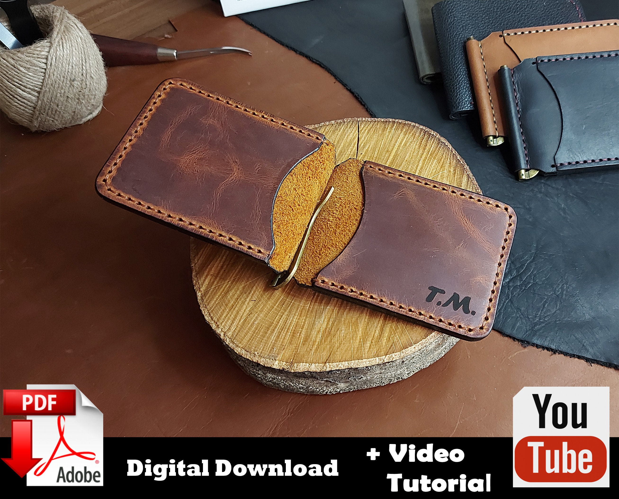 Wallet Pattern Wallet PDF Money Clip Wallet PDF PDF Wallet - Etsy