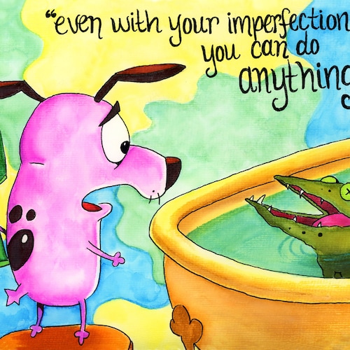 Courage the Cowardly Dog 11x14 Print | Etsy