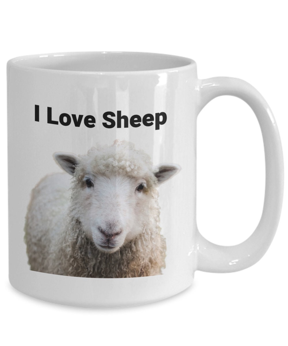 Sheep Coffee Mug Cute Cup for Farm Animal Owners Lamb | Etsy