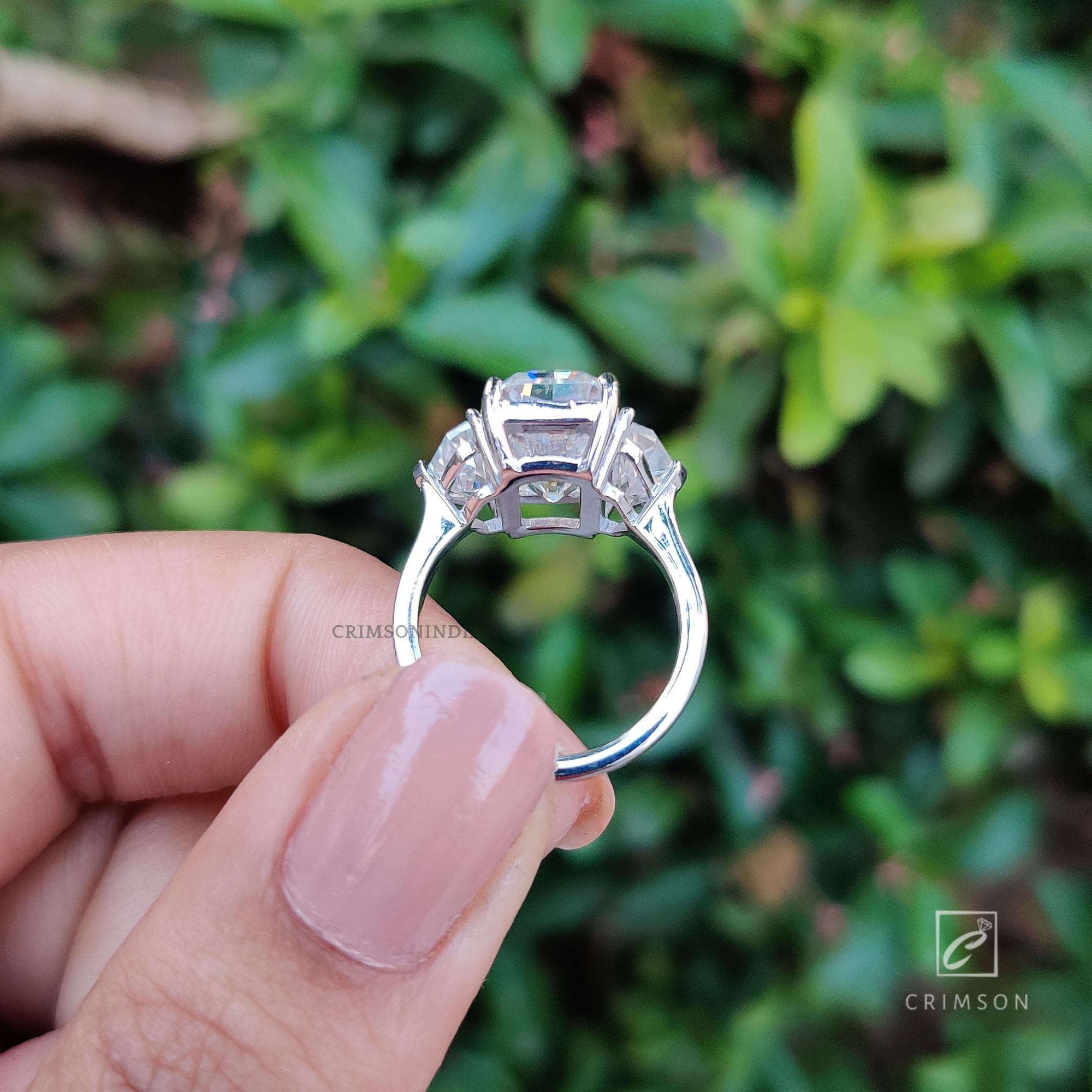 5 CT Radiant Cut Cadillac Moissanite Engagement Ring, 14K Solid Gold ...