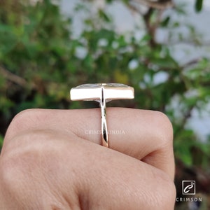 Lozenge Cut Bezel Set Moissanite Engagement Ring, Kite Cut Bezel Set ...