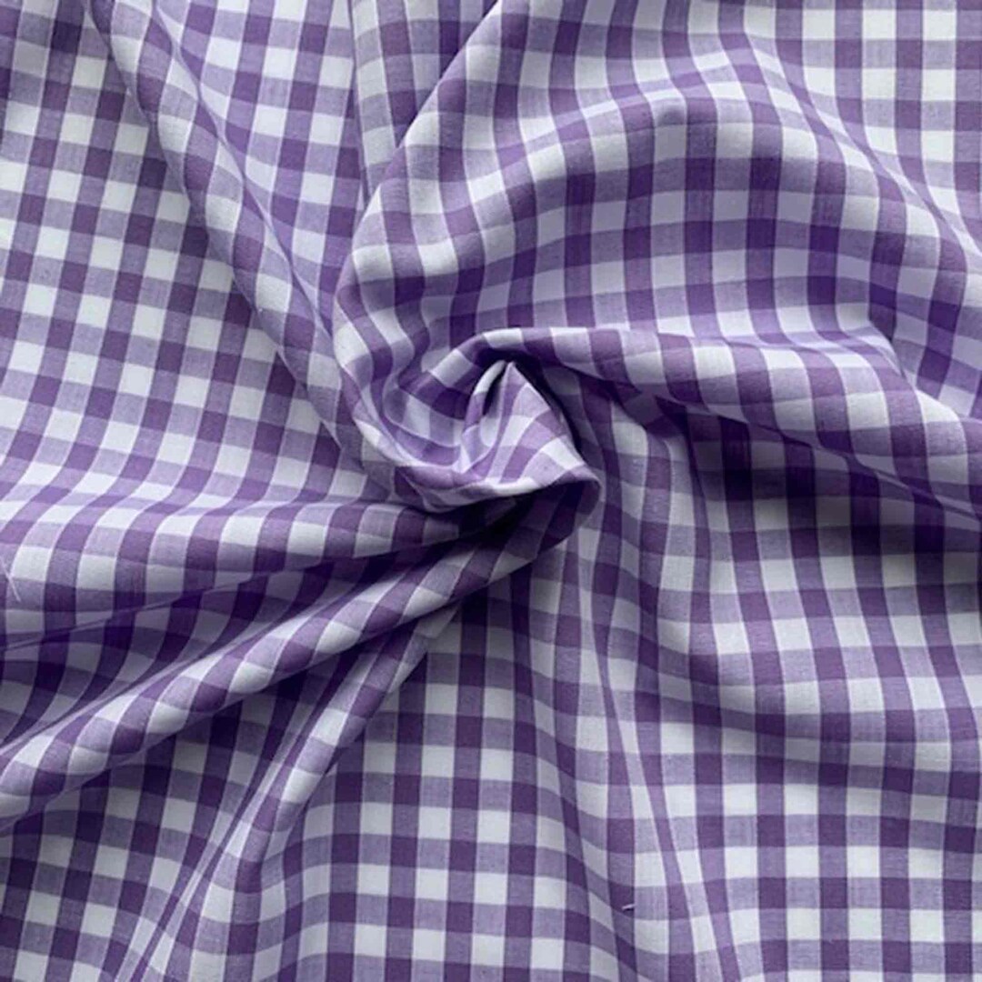 Lilac Gingham (quarter Inch Squares) - Etsy UK