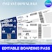 Editable Boarding Pass Ticket Template, Surprise Airline Gift, Jetblue ...