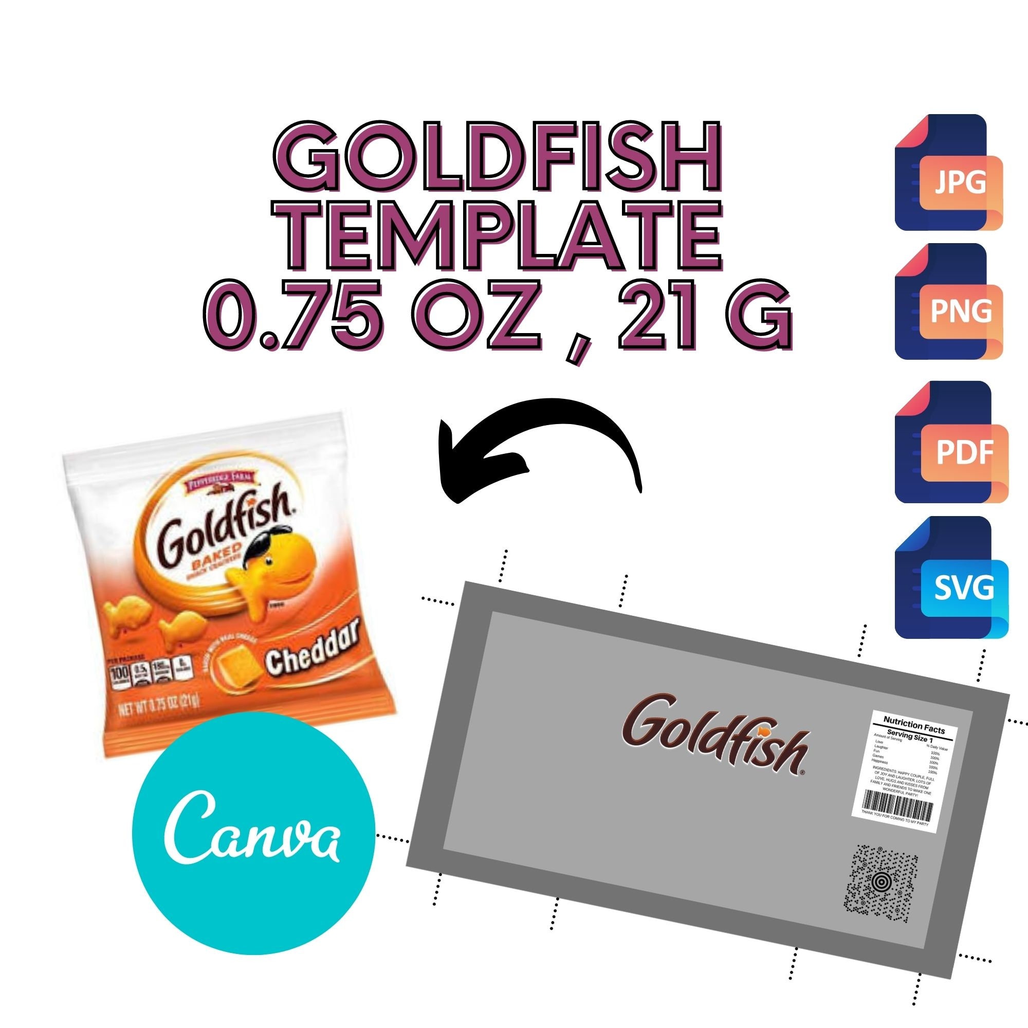 Goldfish Cracker Template