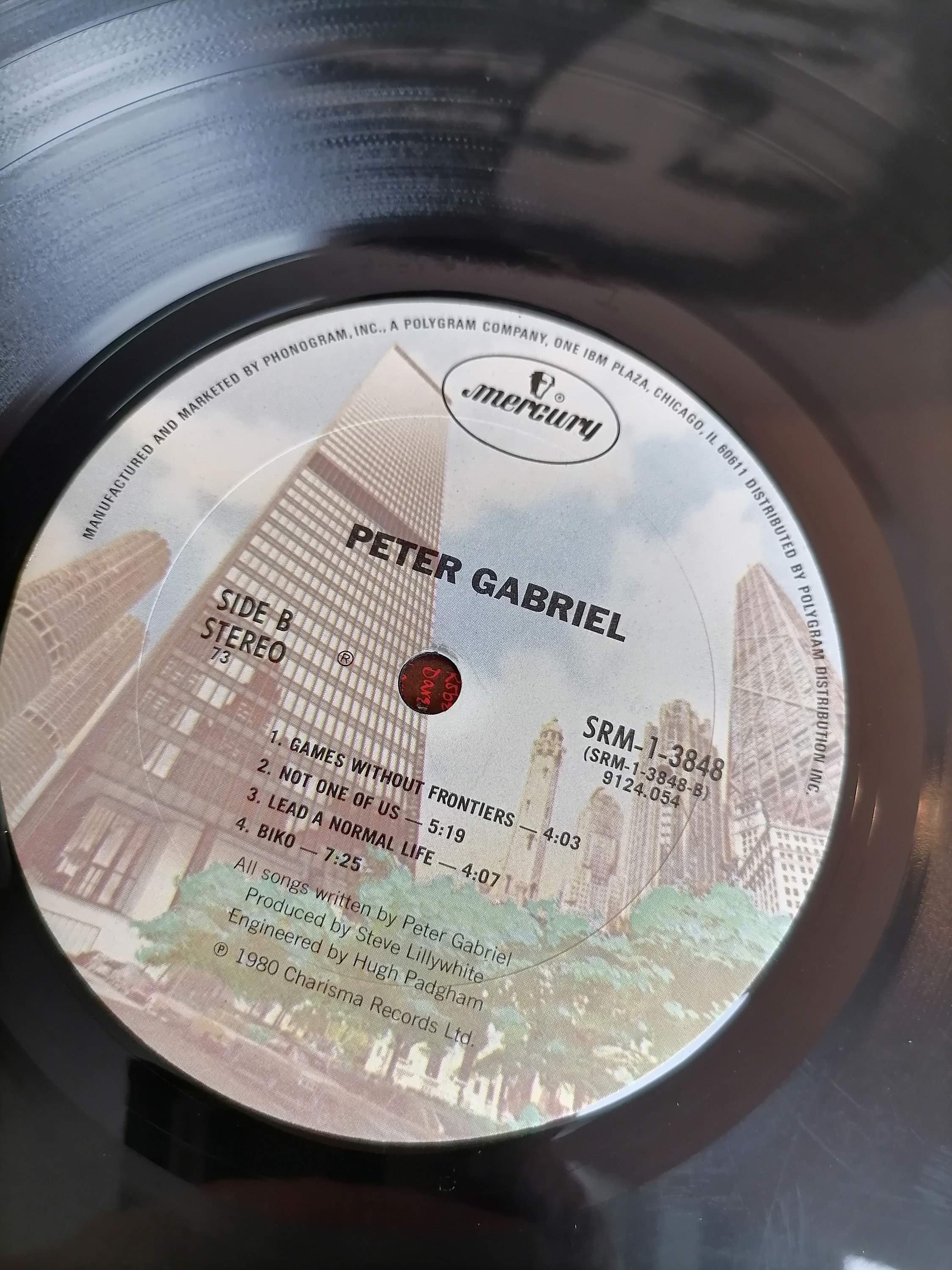 Peter Gabriel Peter Gabriel Vinyl Record Original Album Mercury Club ...