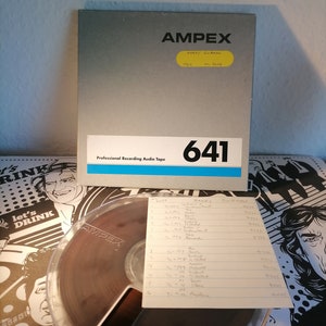Vintage AMPEX 641 Rare Professional Recording AUDIO Tape /reel-to-reel ...