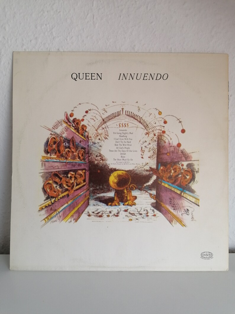 Queen Innuendo Record Vinyl Original USSR 1994 Album Antrop Vintage ...