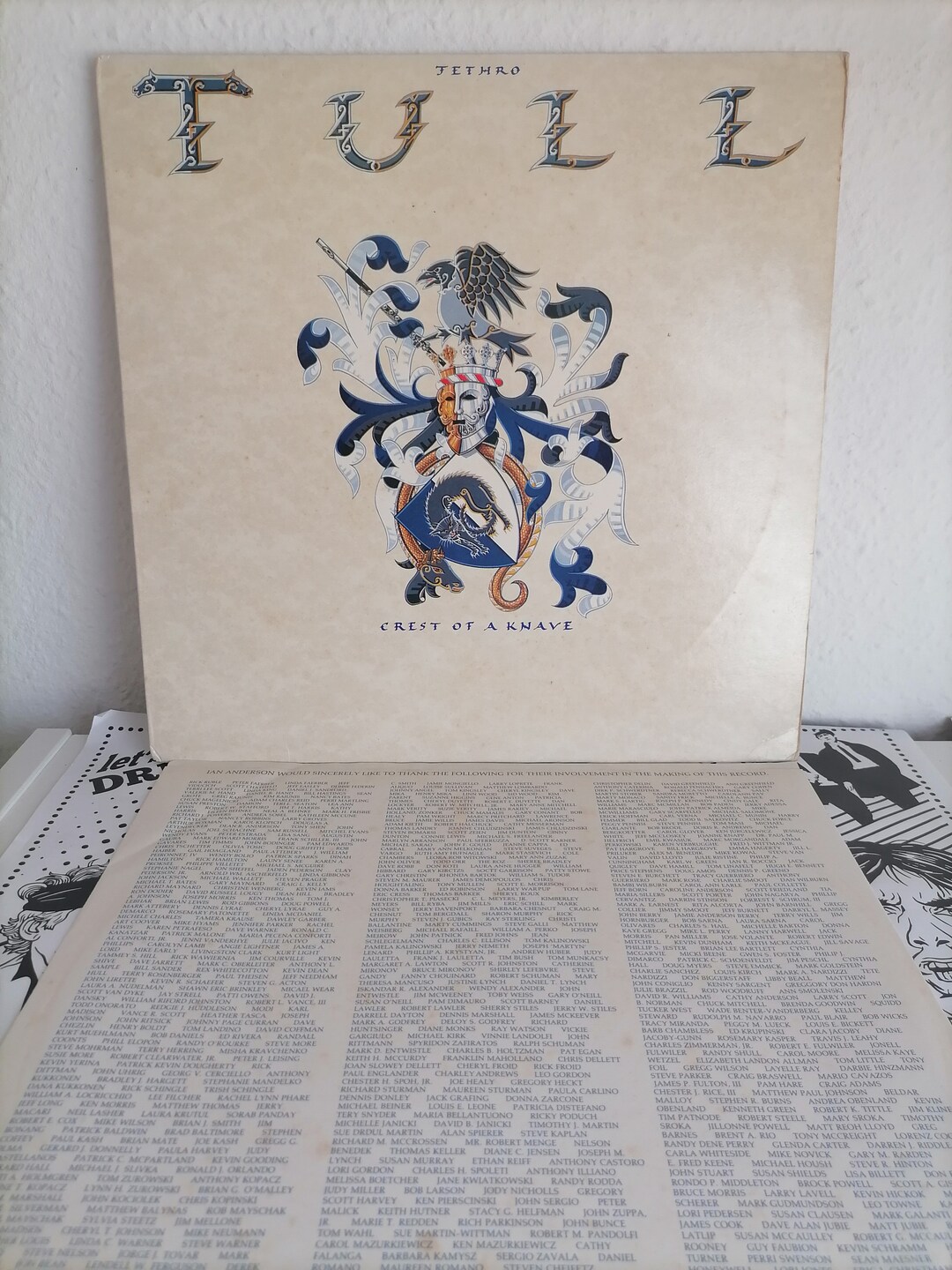 Jethro Tull Crest of A Knave Original 1987 USA Vinyl Carrollton GA ...