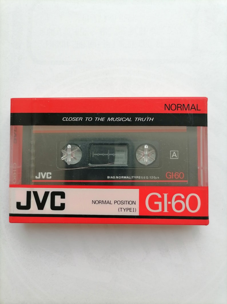 Audio Cassette JVC GI-60 Blank,normal Type I,blank Audio Cassette Tape ...