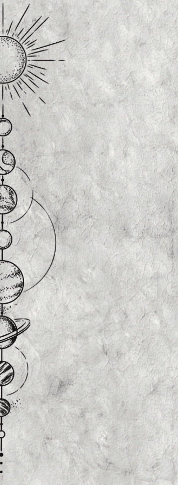 Planets In Line Tattoo