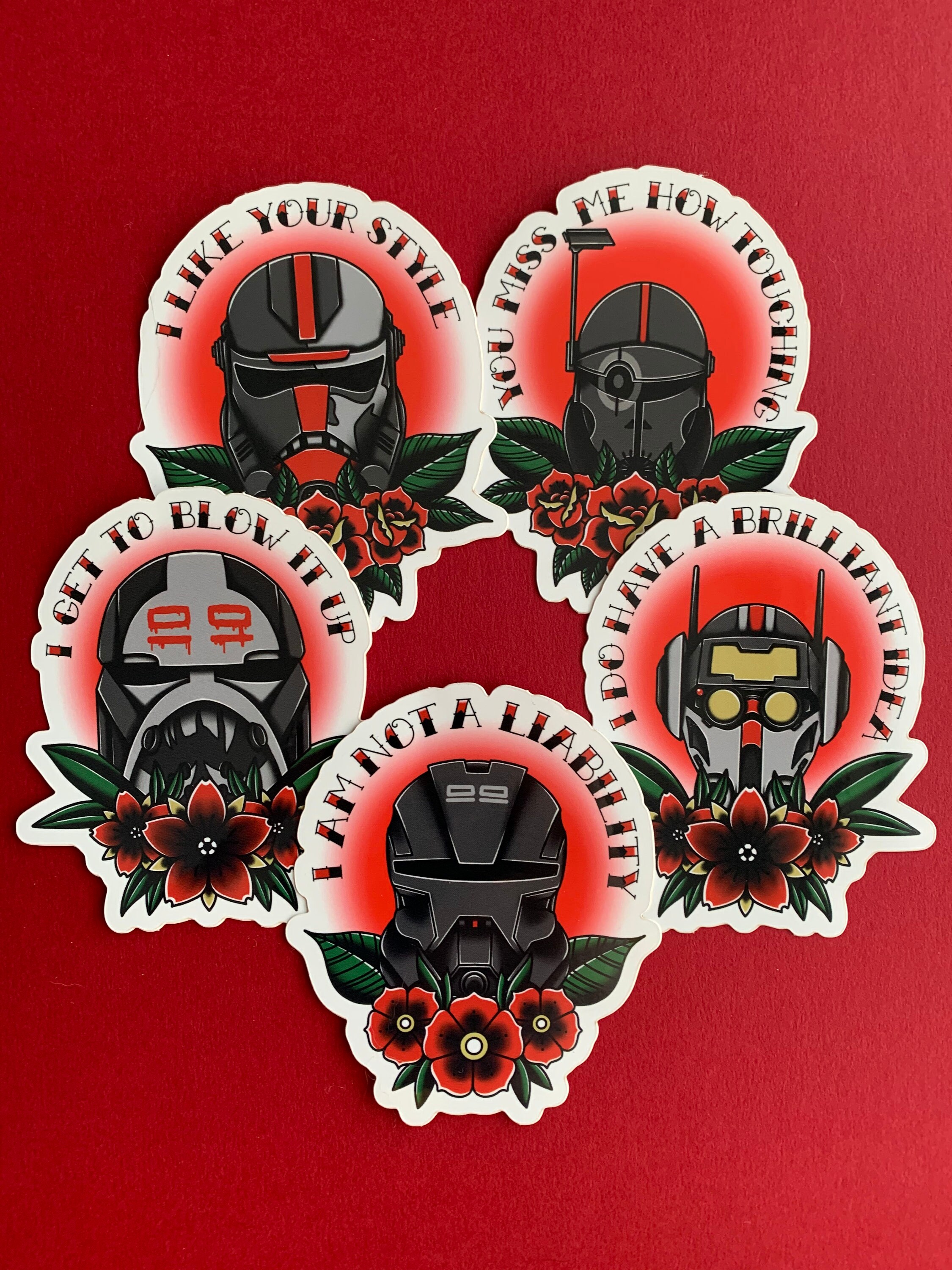 Bad Batch Bucket Tattoo Flash Sticker | Etsy