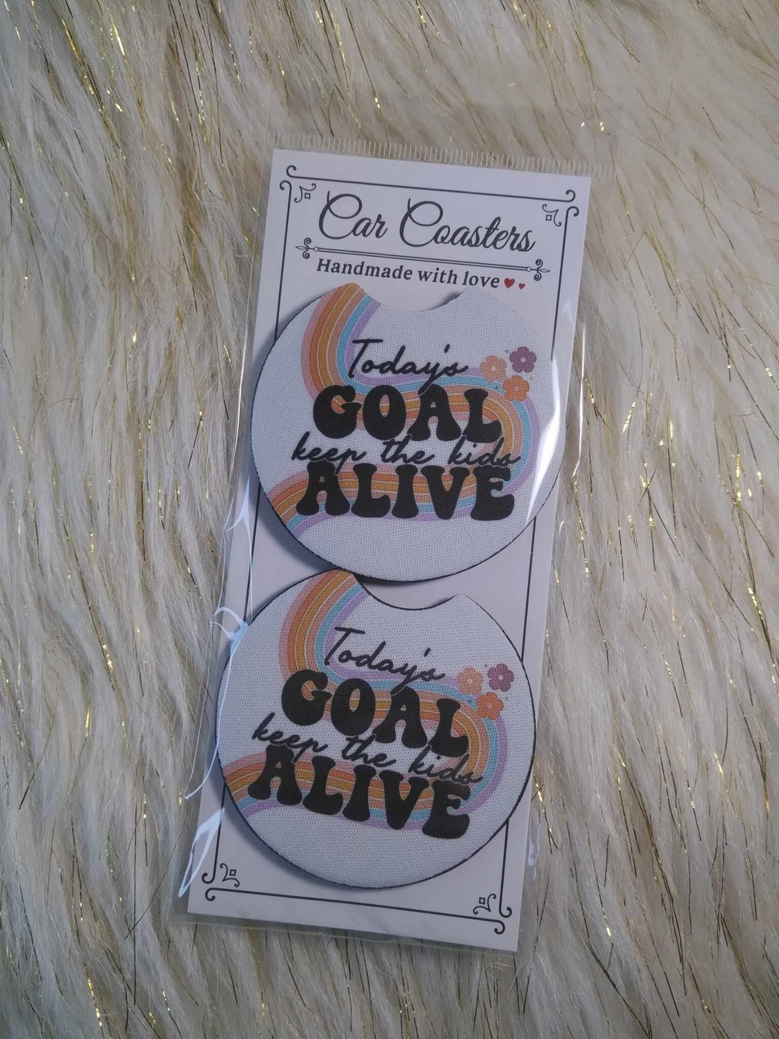 Car Coasters Set of 2 Funny Car Accessories Vehicle Accessories Cute ...