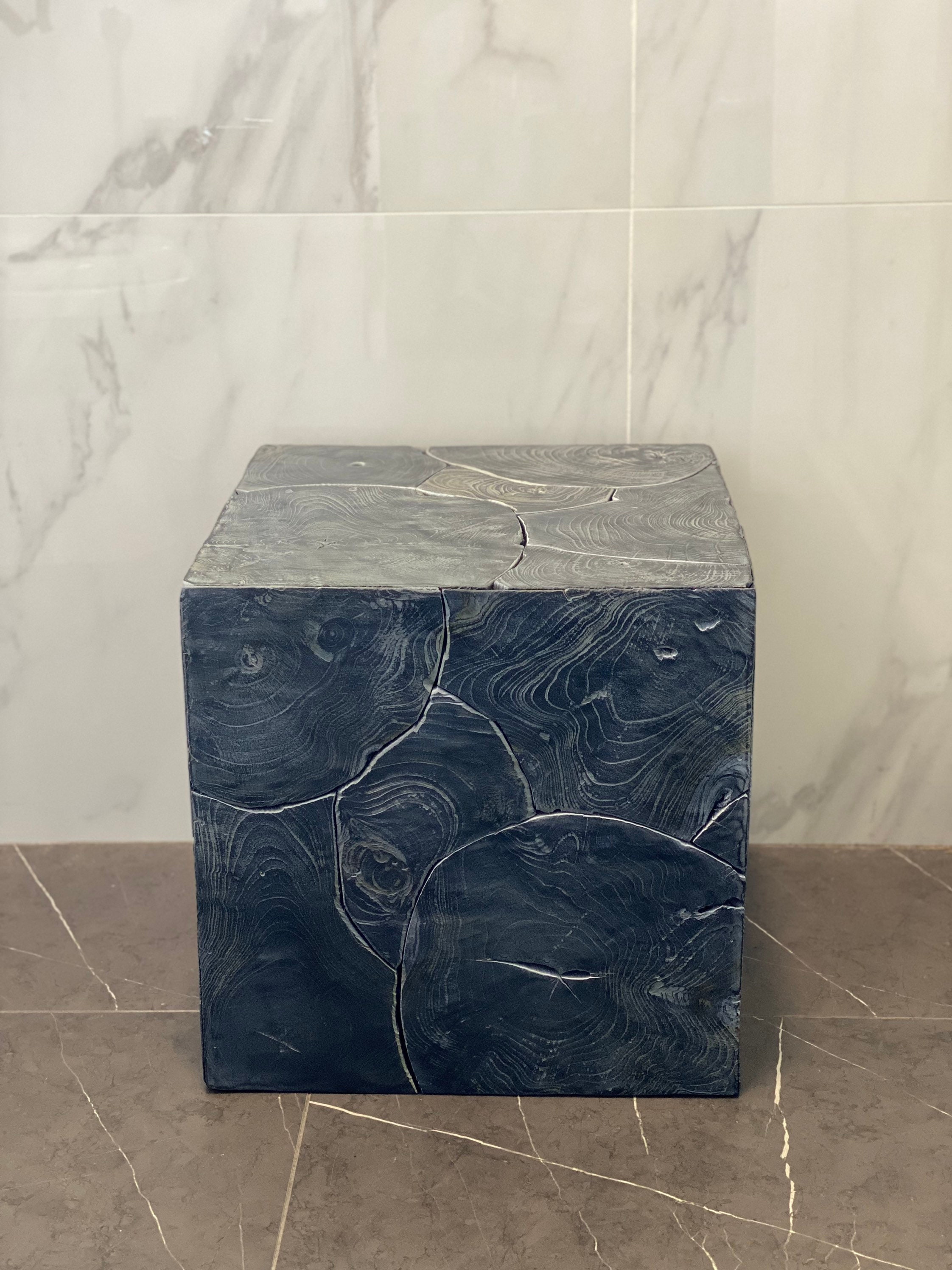 Solid Wooden End Table Unique Side Table Accent Stand - Etsy