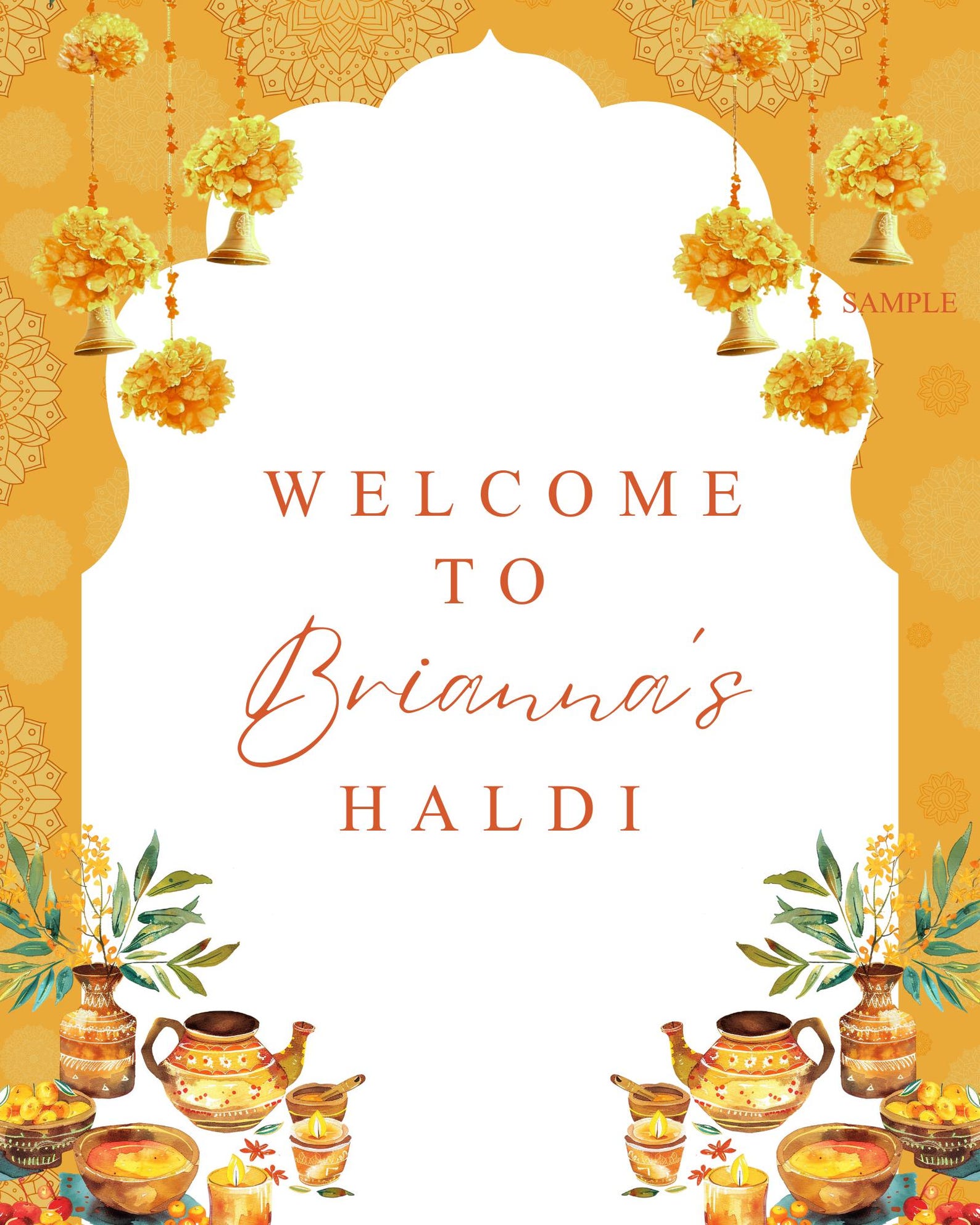 Custom Haldi Welcome Sign | Mayoun Welcome Sign | Maticoor Welcome Sign ...