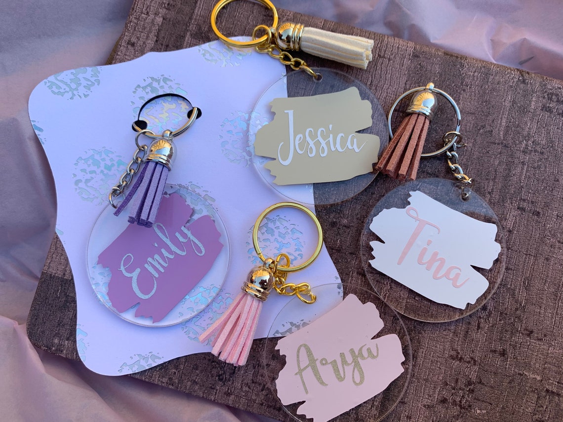 Personalized Acrylic Keychain With Name I Custom Keychain I | Etsy