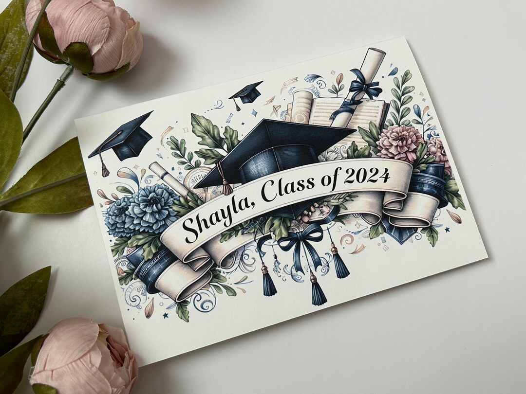 Custom Graduation Card 2024 Graduation Card Class of 2024 Class of 2024 ...