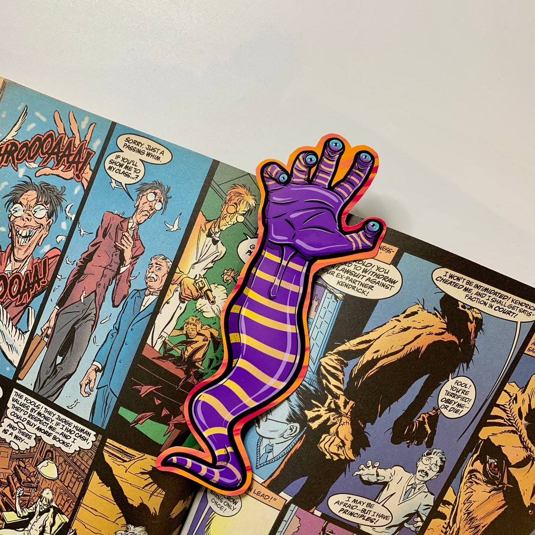 MONSTER HAND BOOKMARK | Creepy Cute Eyeball Tentacle Bookmark for Comic ...