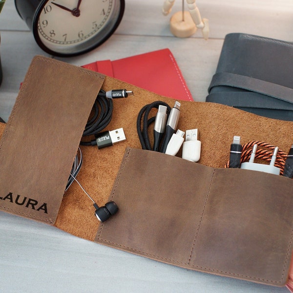 Leather Tech Accessories - Etsy