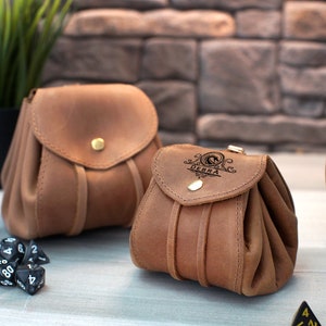 Custom Leather Dice Vault and Tray, Engraved Dnd Dice Case, Drawstring ...