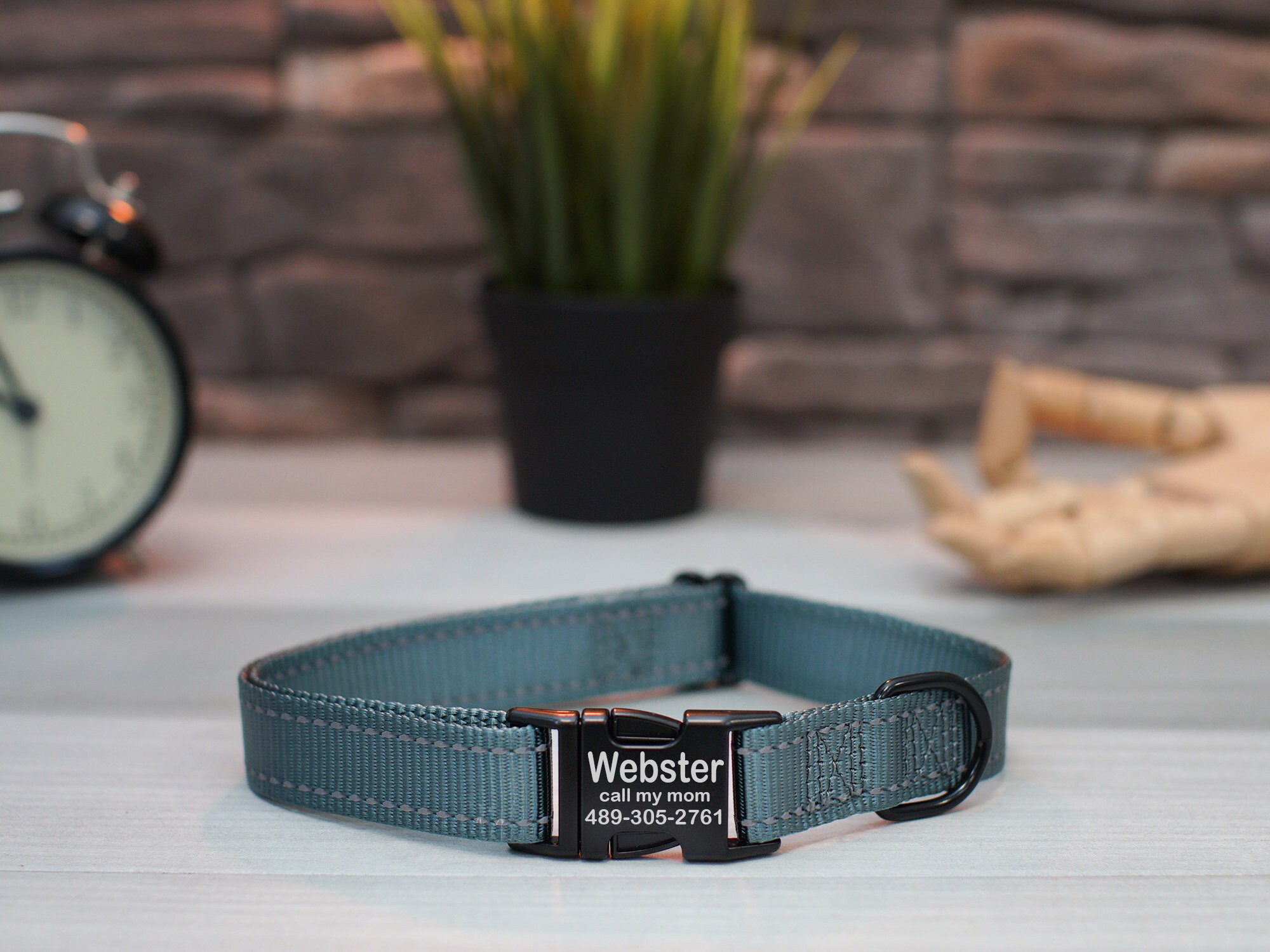 Personalized Reflective Dog Collar Custom Dog Collar with | Etsy