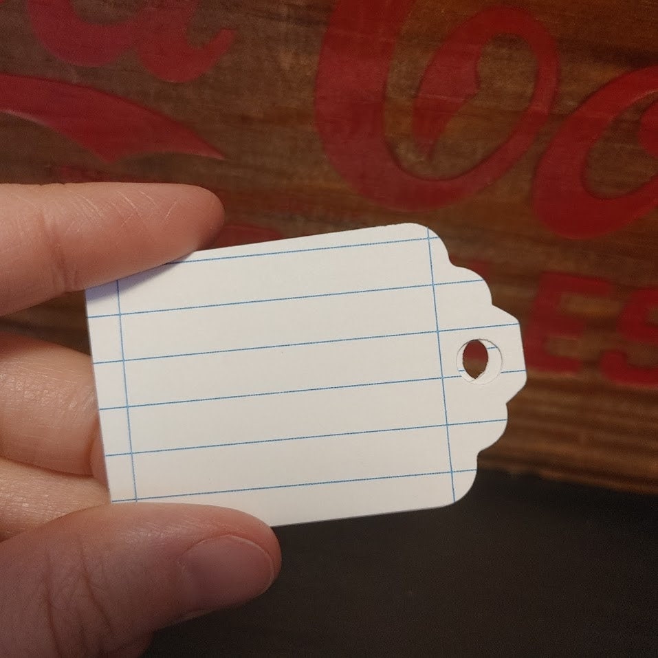 Set of 5 Recycled Library Borrower Card Gift Tags 2 Styles - Etsy