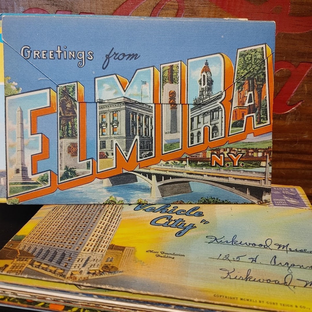 Vintage Folio Postcards Various Locations Souvenir Folders - Etsy