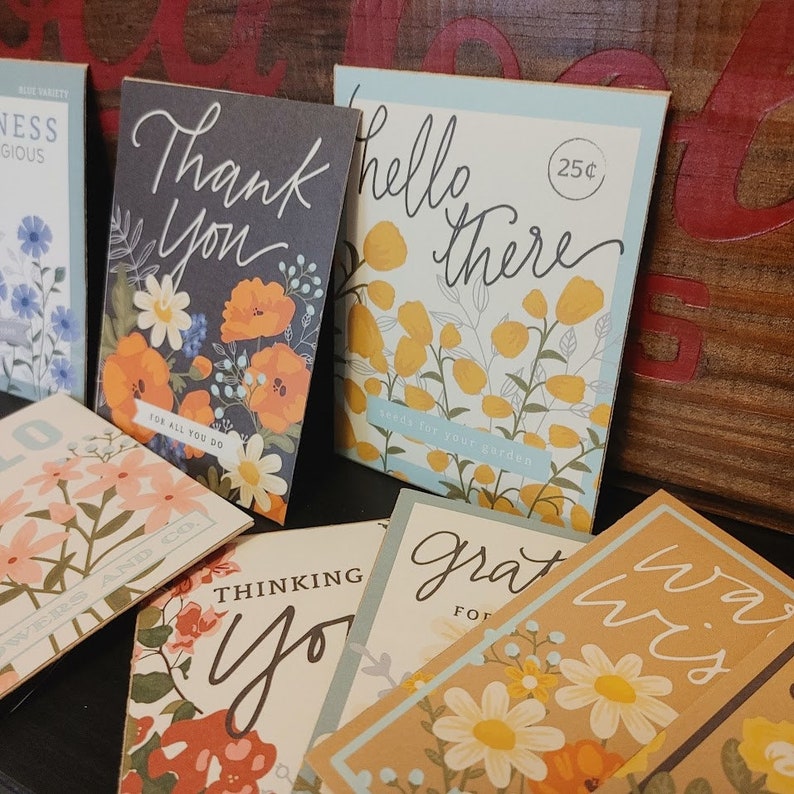 Small Handmade Seed Packet Gift Envelopes Various Styles - Etsy