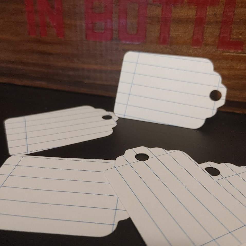 Set of 5 Recycled Library Borrower Card Gift Tags 2 Styles - Etsy