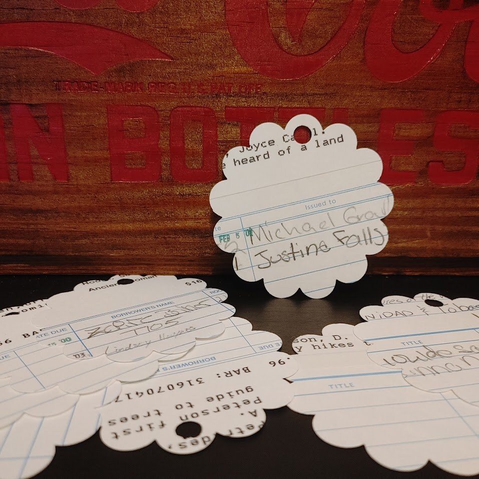Set of 5 Recycled Library Borrower Card Gift Tags 2 Styles - Etsy