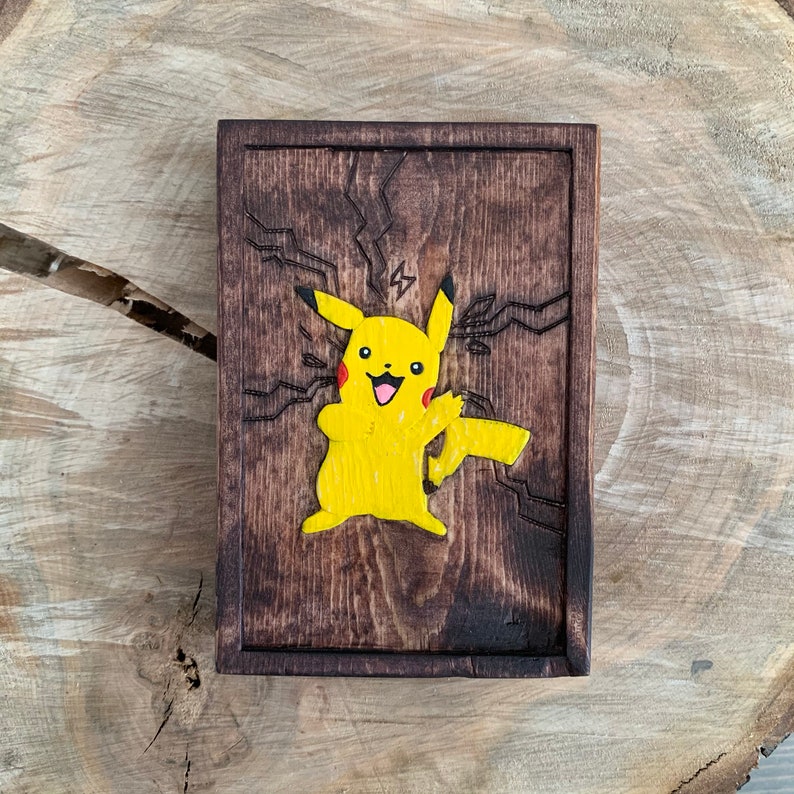 Custom Pokémon Wood Craving Décor: 5x3.5x0.75 Inches | Etsy