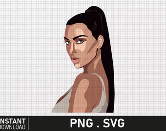 Kim Kardashian Png - Etsy UK