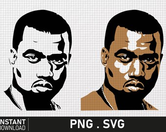 Kanye West Svg File - Etsy