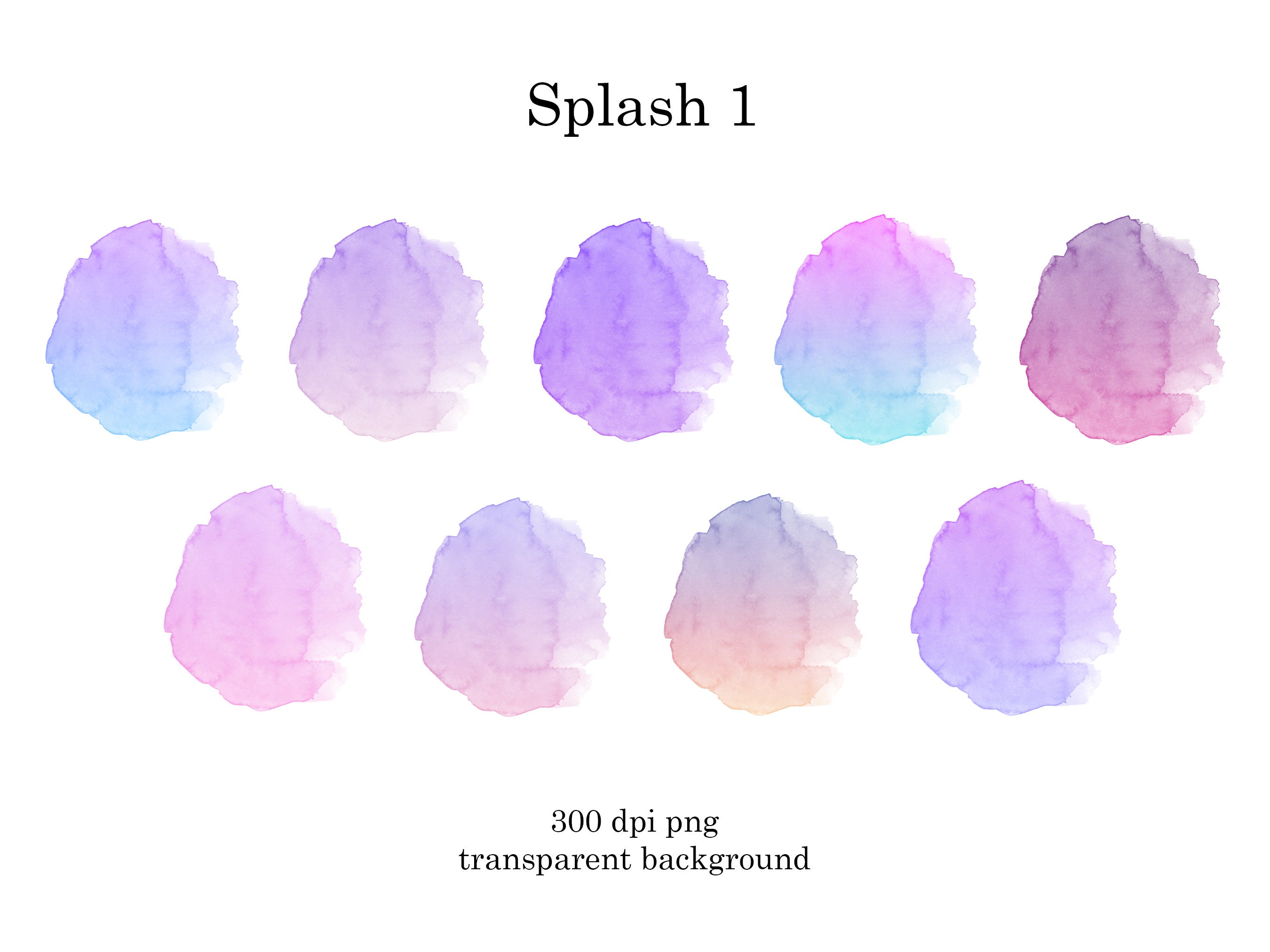 Watercolor Splash PNG Clipart, Purple Watercolor Background PNG ...