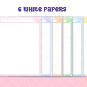 Pastel Digital Notebook, Goodnotes Templates, Digital Notebook Portrait ...