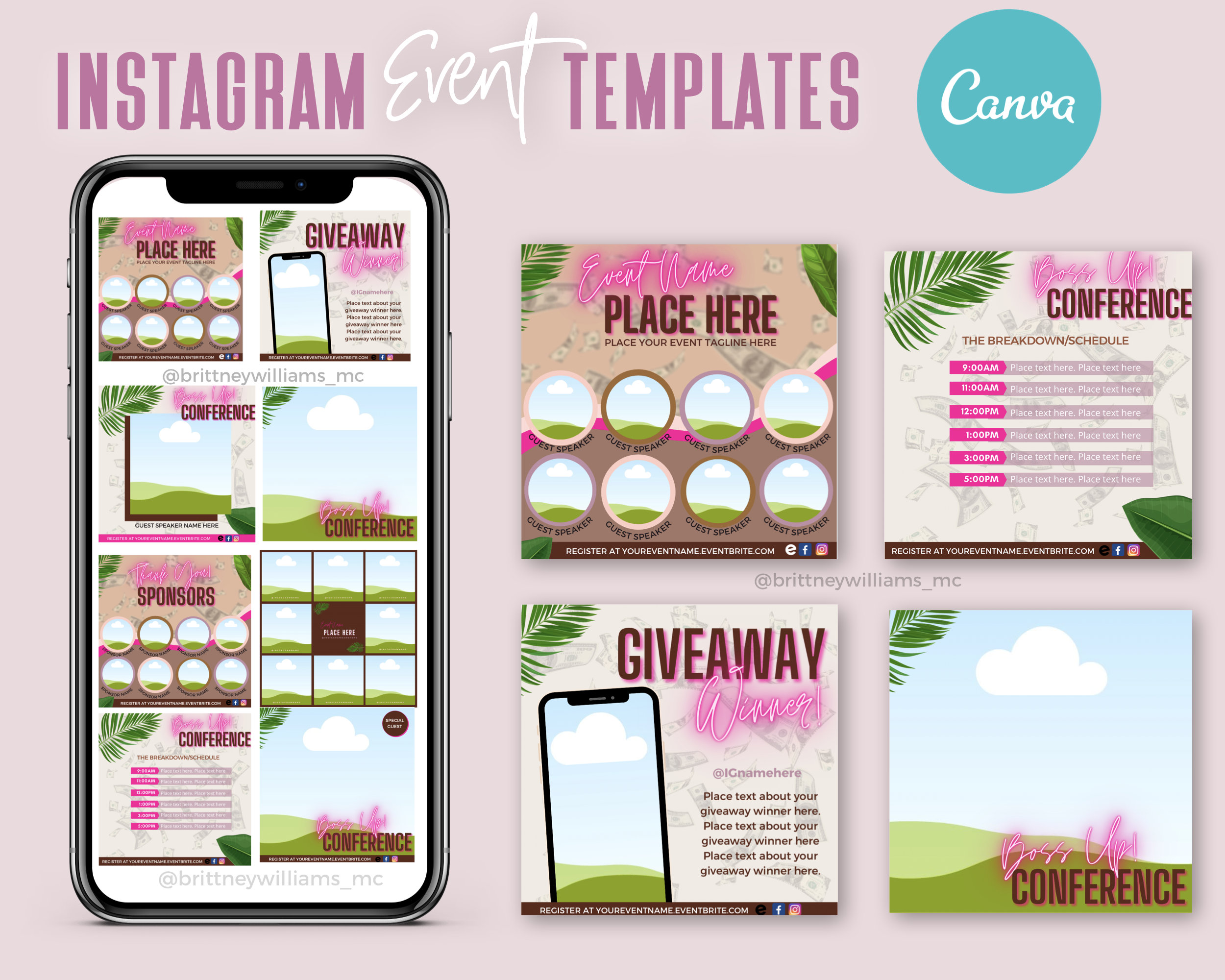 Canva Instagram Event Templates | Viral Instagram Templates | Social ...