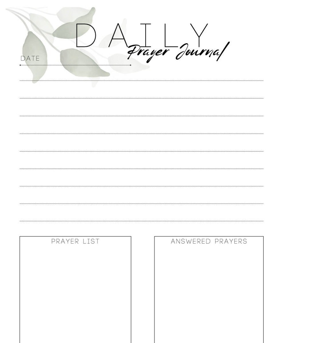 Daily Prayer Journal - Etsy