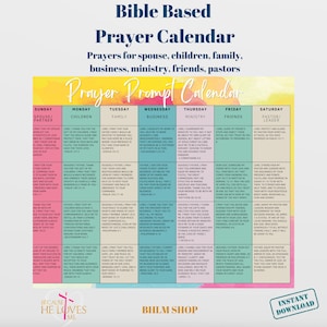 SPLASH OF COLOR Prayer Prompt Printable| Prayer Calendar| Topical ...