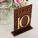 Elegant Table Numbers for Wedding, Wooden Table Numbers, Modern Wood ...