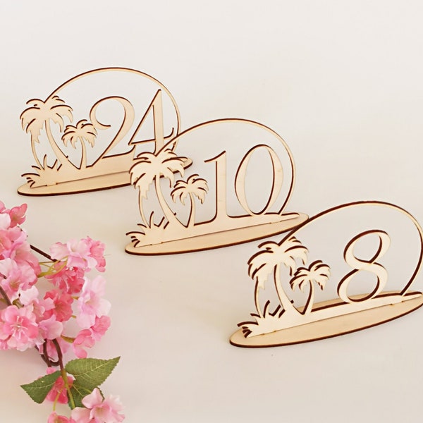 Beach Table Numbers - Etsy
