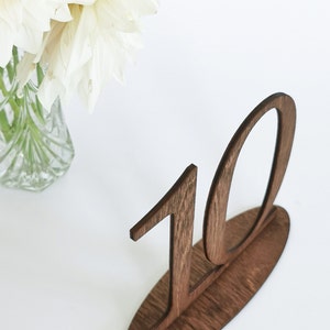 Wood Wedding Table Numbers, Freestanding Table Décor, Seating Organizer ...