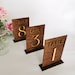 Elegant Table Numbers for Wedding, Wooden Table Numbers, Modern Wood ...