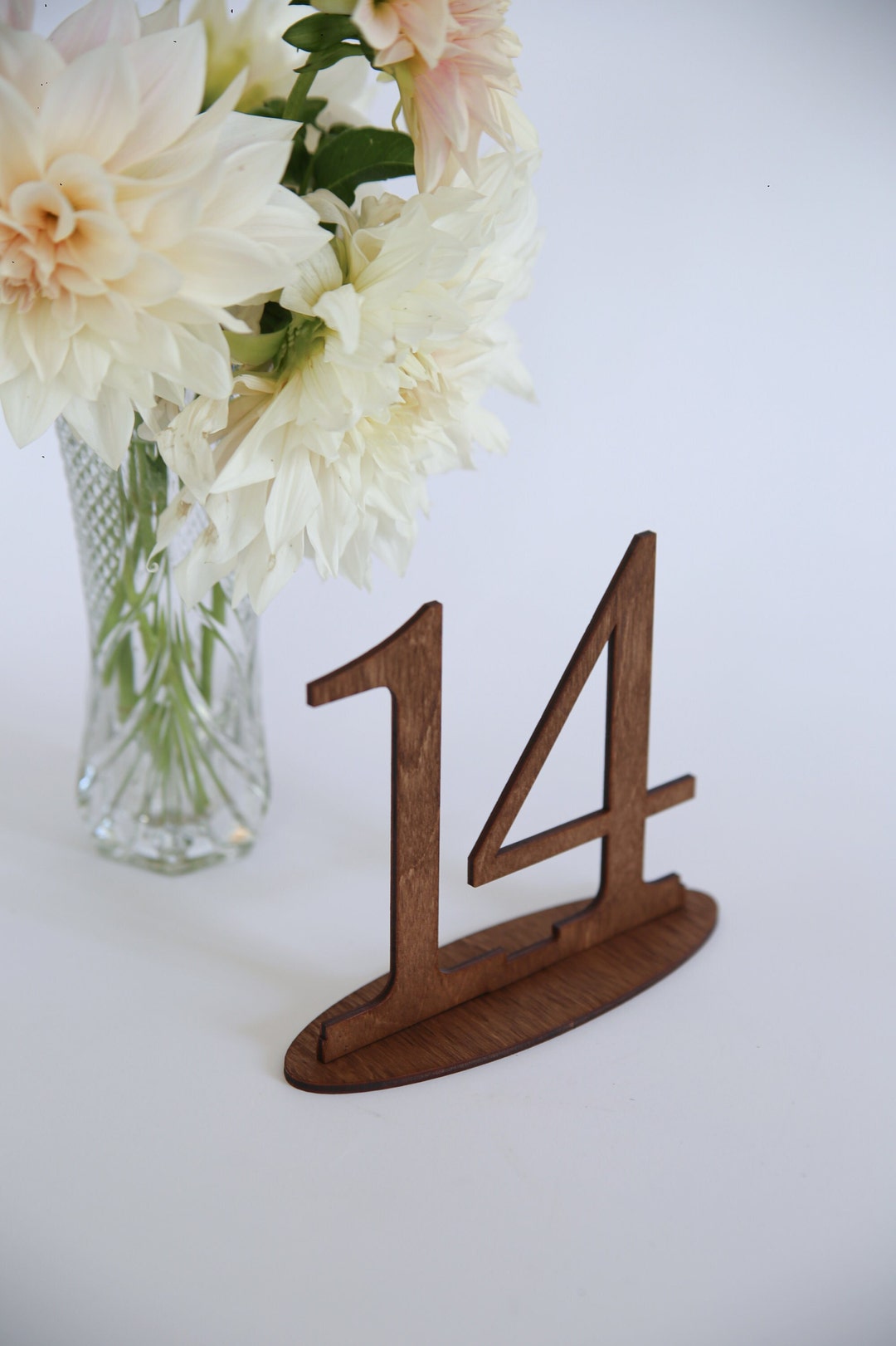Wood Wedding Table Numbers, Freestanding Table Décor, Seating Organizer ...