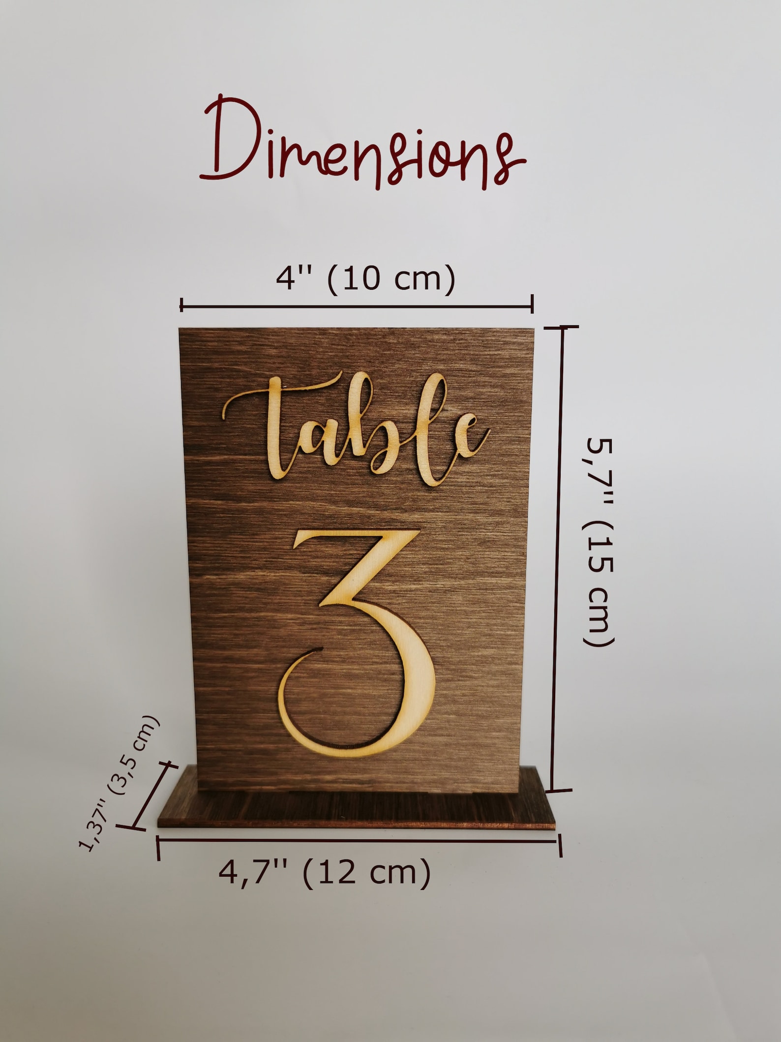 Wood Table Numbers for Wedding Rustic Table Numbers Modern - Etsy