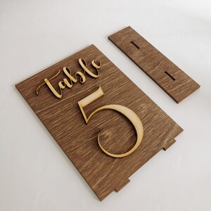 Wood Table Numbers for Wedding, Rustic Table Numbers, Modern Wood ...